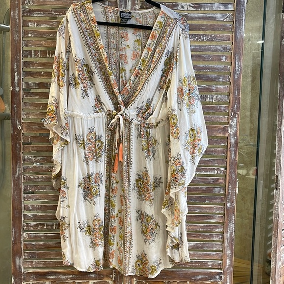 Angie | Dresses | Angie Bohemian Large Dress Short Caftan Worn Once ...